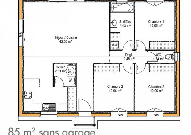 Plan de maison bi génération contemporaine - Idées de travaux