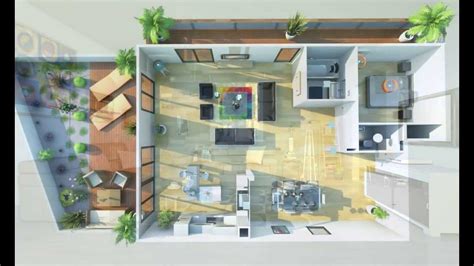Plan 3d maison loft - Idées de travaux