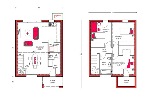 Plan de petite maison gratuit a telecharger - Idées de travaux