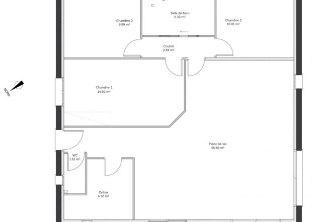 Plan maison t4 plain pied - Idées de travaux