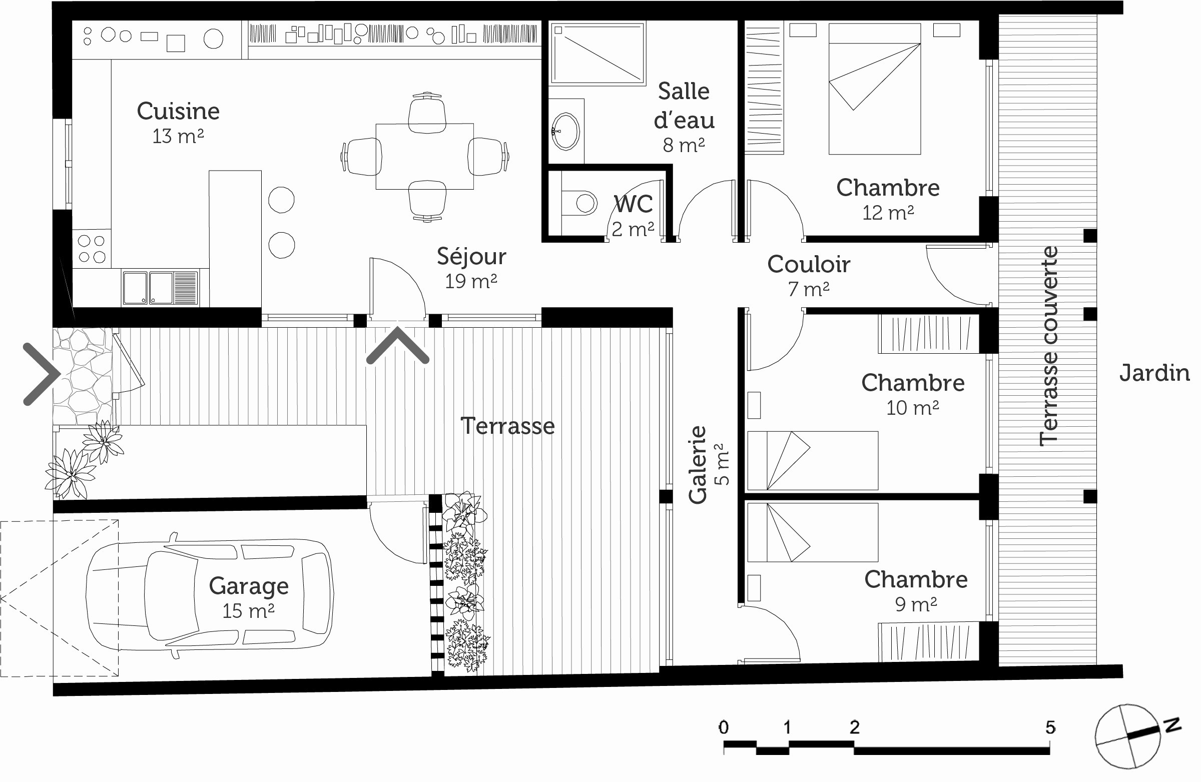 Plan Maison Contemporaine Gratuit